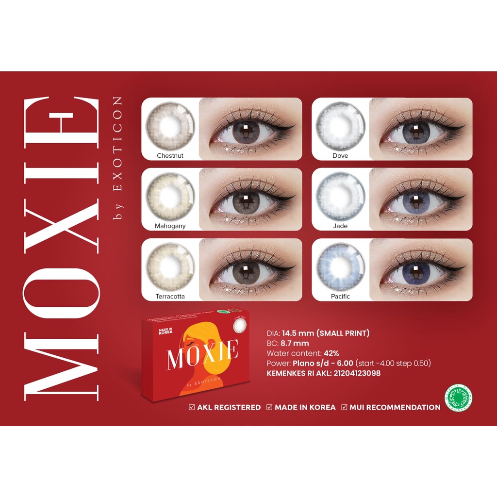 Jual Soflen/ Softlens/Soflens Moxie X2 by Exoticon Korea NEW | Shopee ...