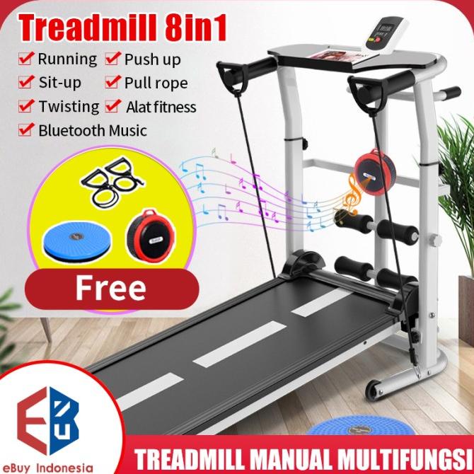 Jual Treadmill Manual MultiFungsi Treadmill 3 in 1-Alat Fitness ...