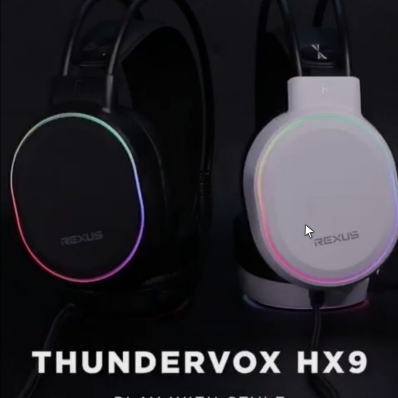Jual Rexus HX9 THUNDERVOX Gaming Headset USB connection with RGB 7.1 ...