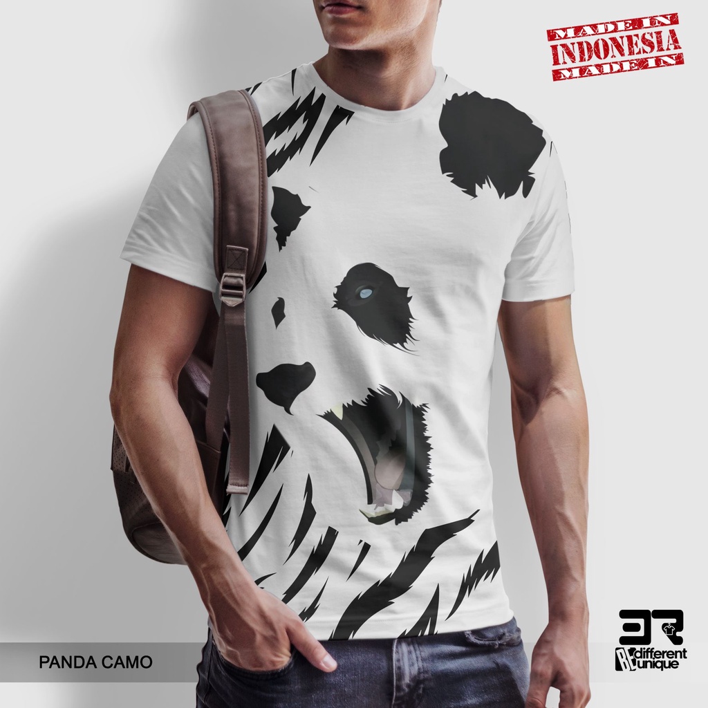Jual [ COD ] KAOS PRINTING GAMBAR HEWAN PANDA CAMO - BAJU DISTRO ...