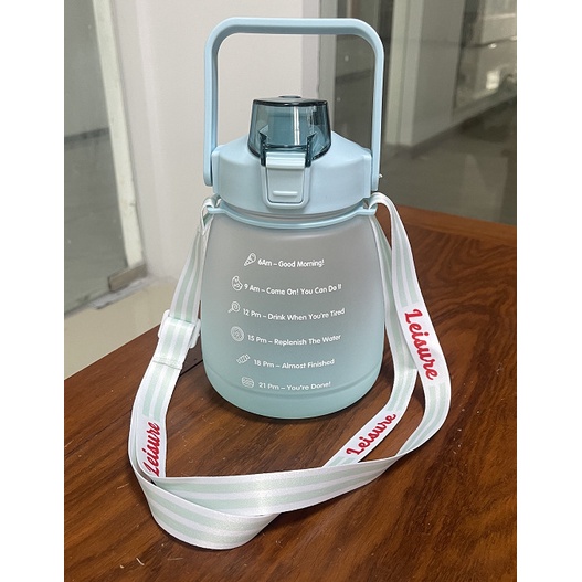 Jual BOTOL MINUM 1200ML HANDLE KOTAK DOFF GRADISI PENANDA MINUM BIG ...