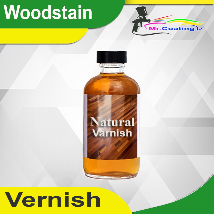 Jual Woodstain Politur Vernis Kayu Natural Vernish 250ml | Shopee Indonesia