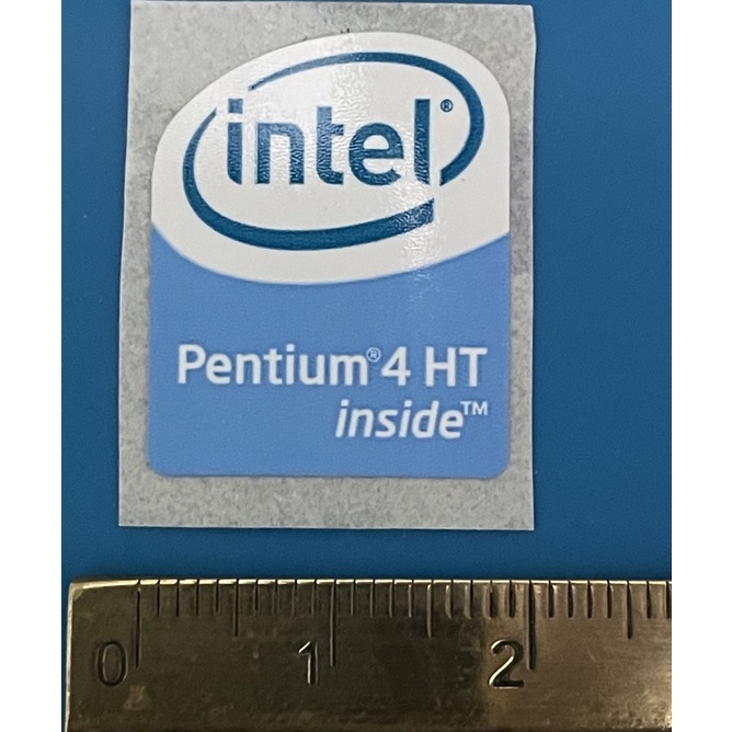 Jual Sticker stiker logo intel Pentium 4 HT gen2 Ukuran besar | Shopee ...
