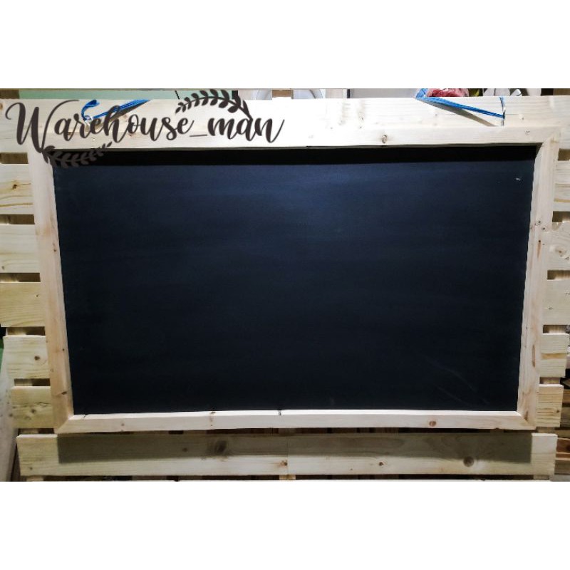 Jual papan tulis kapur menu cafe blackboard hitam 100 x 50cm | Shopee ...