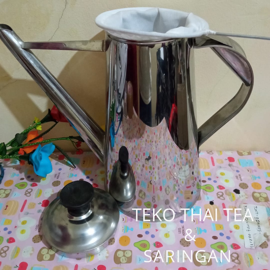 Jual TEKO TAI TEA PAKET TEKO DAN SARINGAN TEH UKURAN 24CM KAPASITAS ...
