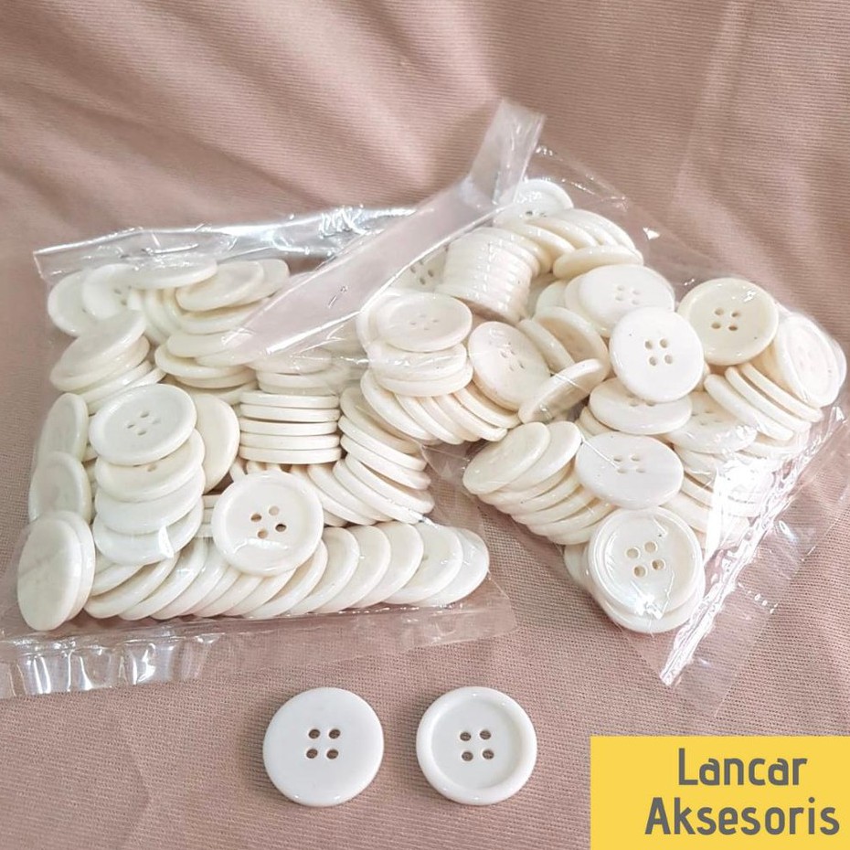 Jual Kancing Jas lebar 25 mm isi 100 pcs / kancing blazer / kancing ...