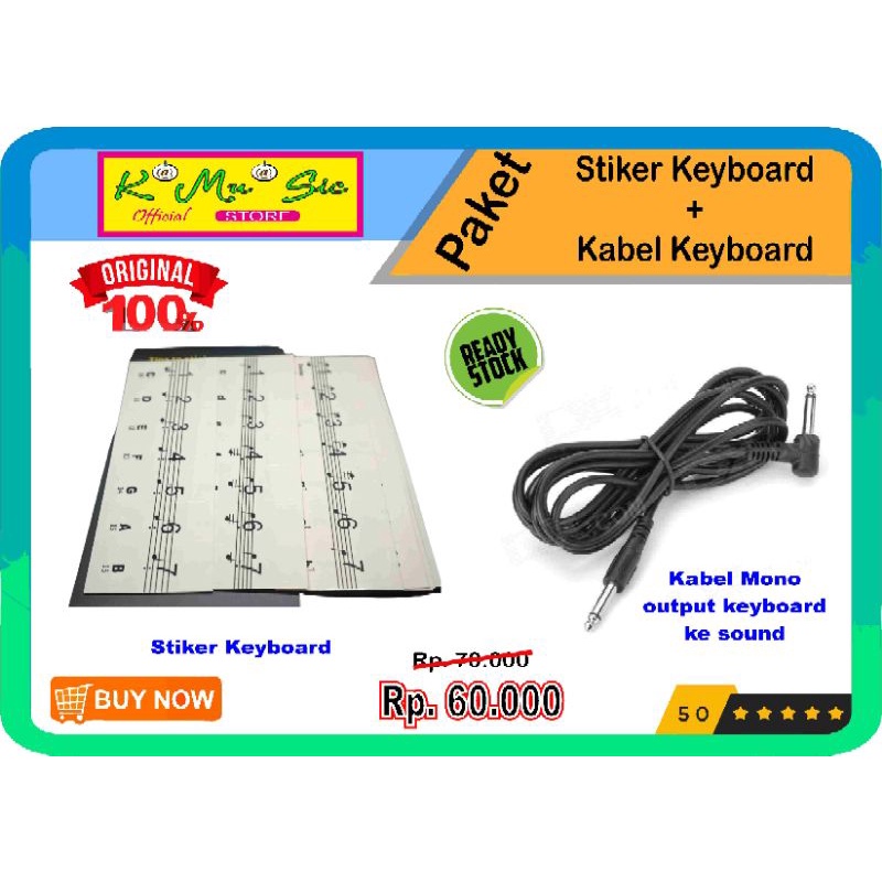 Jual Paket kabel keyboard stiker keyboard | Shopee Indonesia