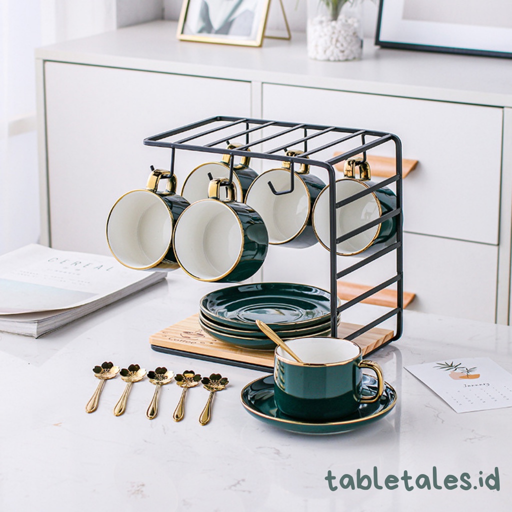 Jual Glass Mug Holder Hanger Shelf / Rak Besi Gantung Gelas Cup Mug ...