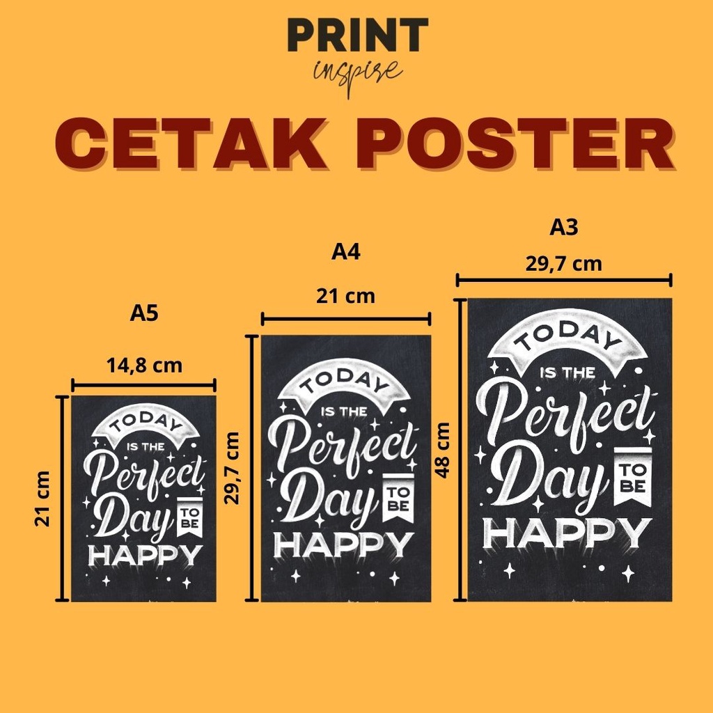 Jual PAKET POSTER CUSTOM KEKINIAN A4 | Shopee Indonesia