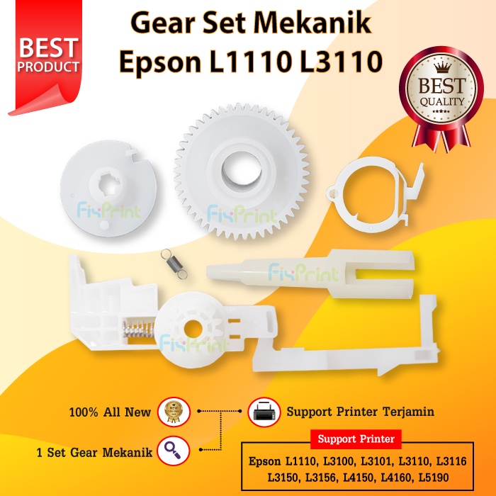 Jual Gear Set Mekanik Printer Epson L1110 L3110 L3150 L3160 L4150 L5190 ...