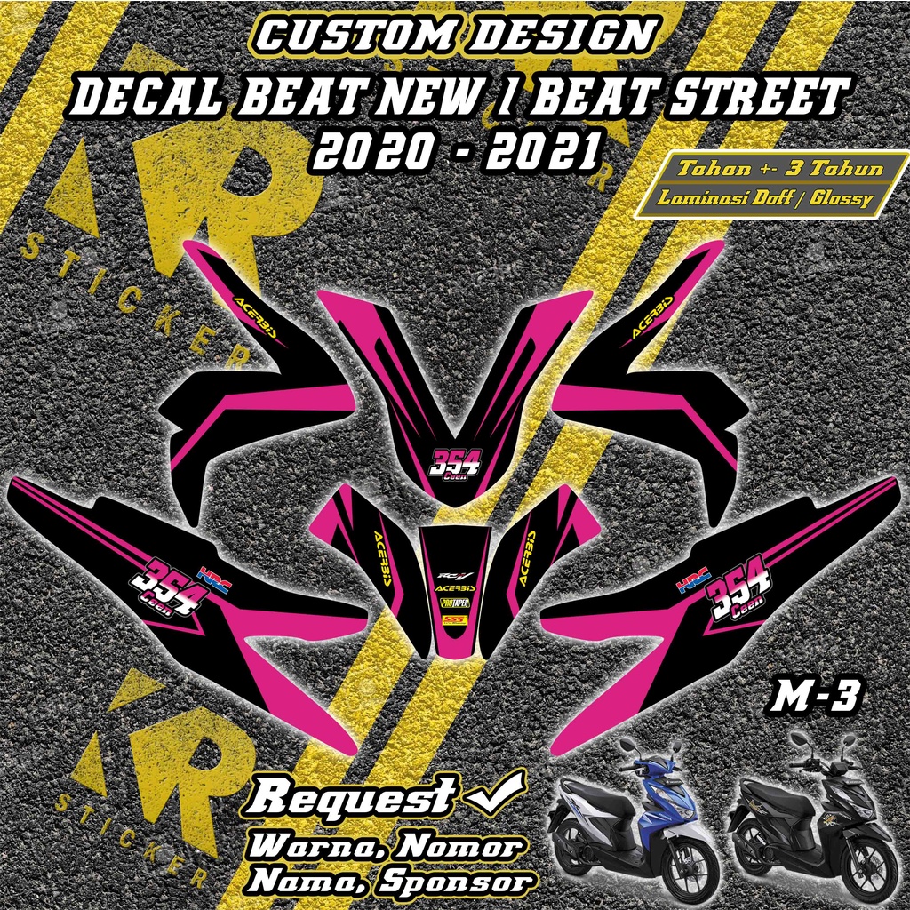 Jual Stiker Decal fullbody Beat New / Beat Street New custom desain ...