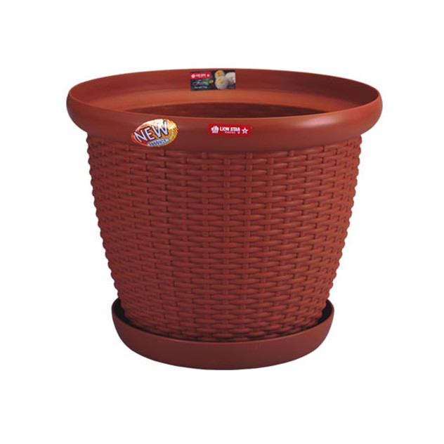 Jual Lion Star Rattan Pot Bunga Tanaman Besar Jumbo Plastik Garden ...