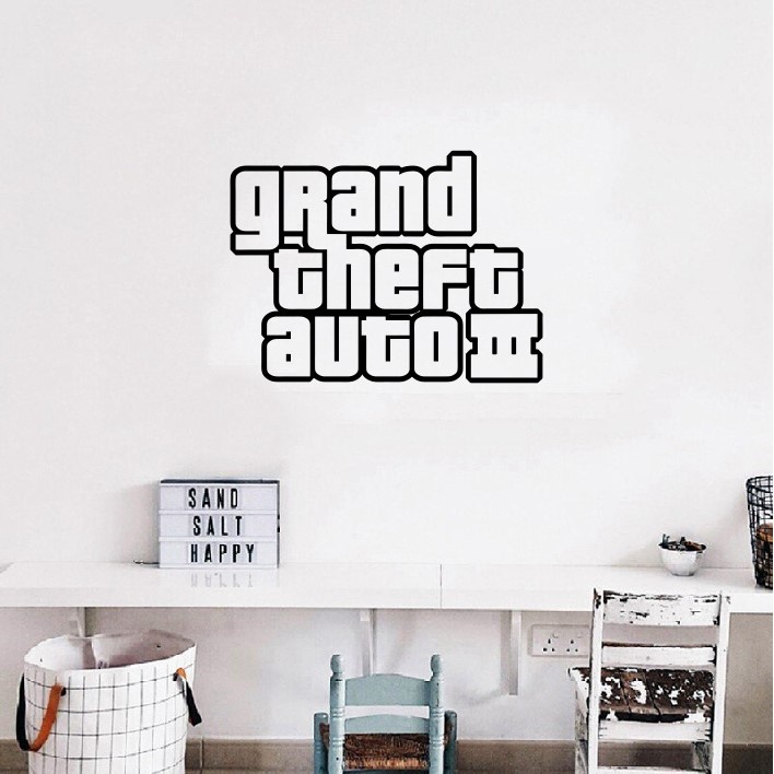 Jual Stiker Dinding GTA III Grand Theft Auto 3 - Wall Decal Sticker ...