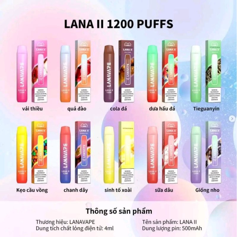 Jual LANA II 1200 puffs disposable pods VAPEE | Shopee Indonesia