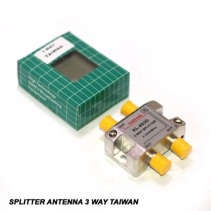 Jual Splitter Antena 3 Way Taiwan / Spliter penguat TV 3 cabang Taiwan ...