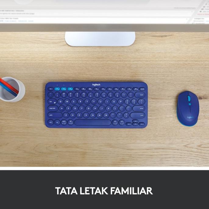 Jual Logitech K380 Keyboard Wireless Bluetooth Multi-Device - Blue ...