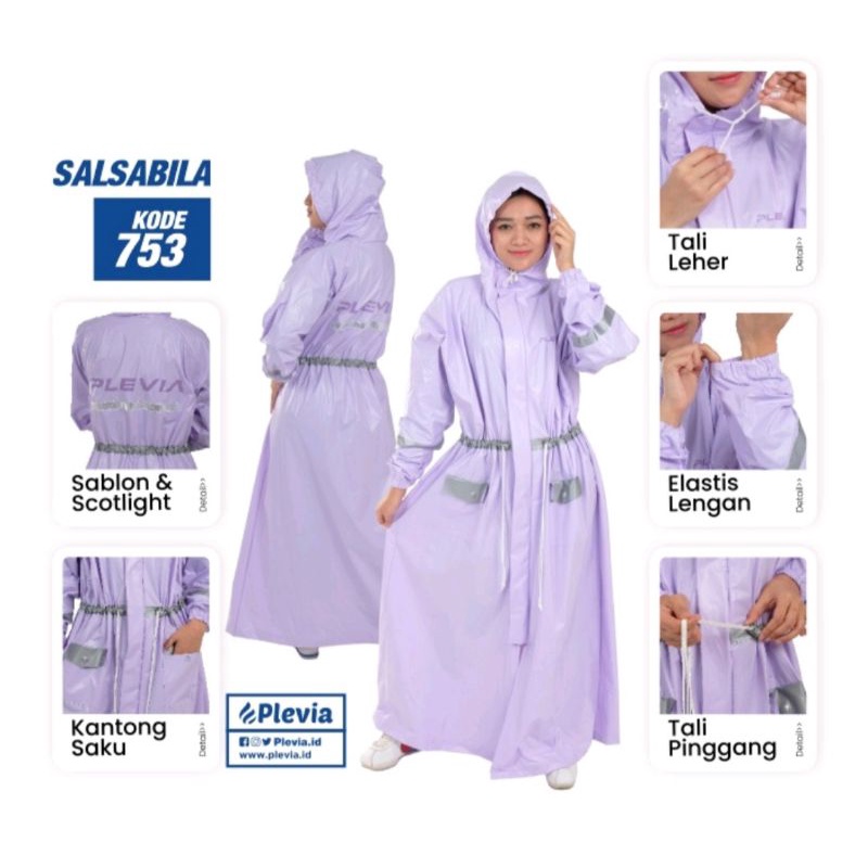 Jual Jas hujan Gamis/rain coat/terusan PLEVIA | Shopee Indonesia
