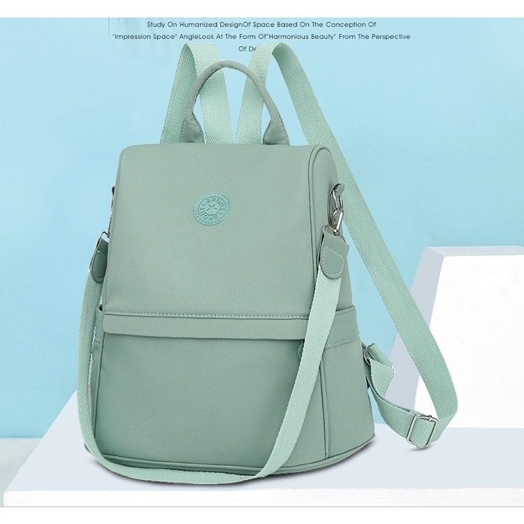 Jual TAS RANSEL WANITA KOREA ANTI AIR PREMIUM HIJAU TA407G2 FARROW ...