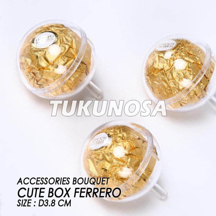 Jual CUTE BOX FERRERO [10 PCS] CHOCOLATE BOUQUET ACRYLIC BALL BOLA ...