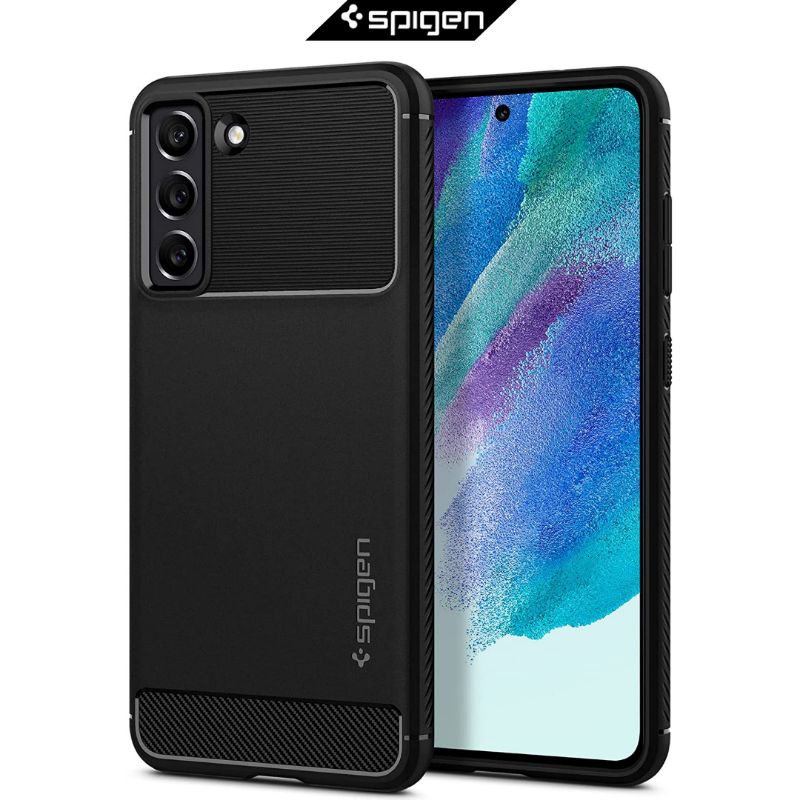 Jual Case Samsung Galaxy S21 FE 5G Spigen Rugged Armor Carbon Anti Crack Softcase Casing ...