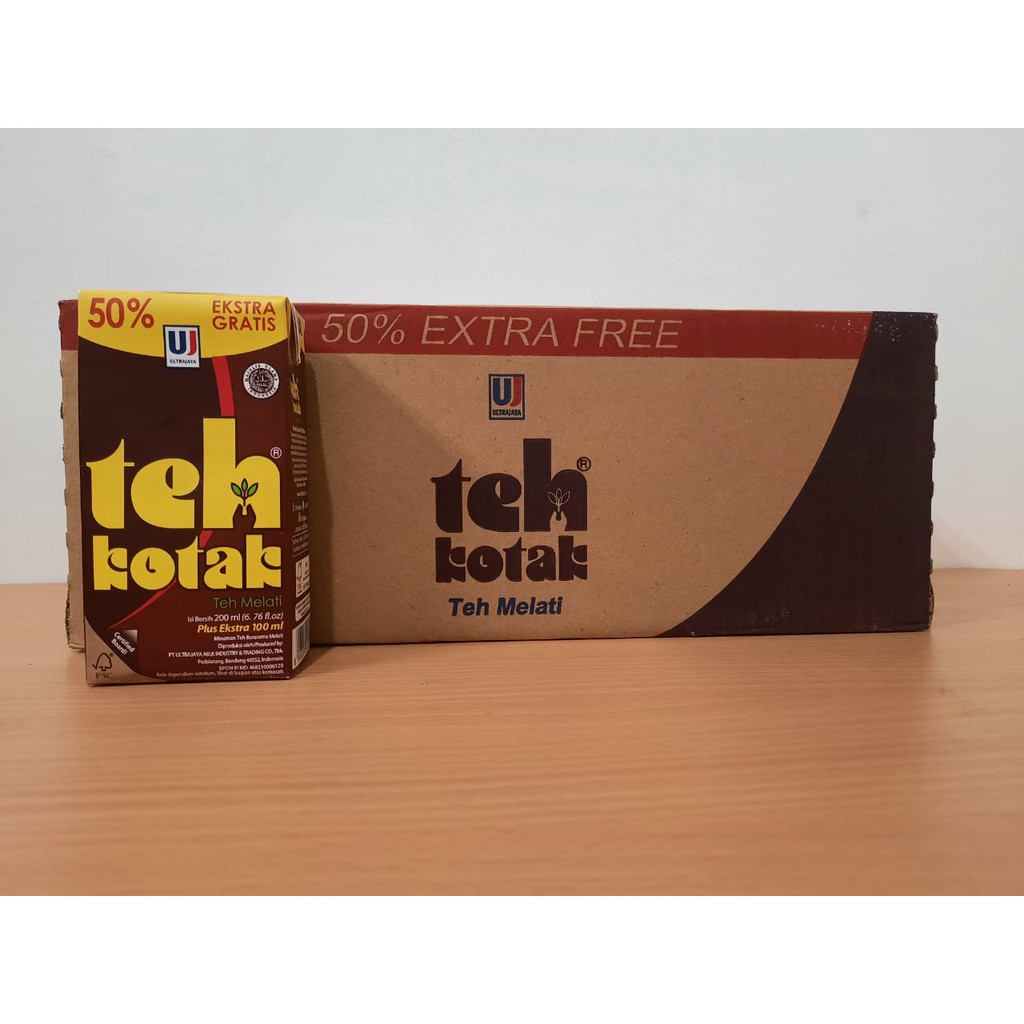 Jual Teh Kotak 200 ml 1 karton isi 24 pcs Minuman Teh Melati Jasmine ...