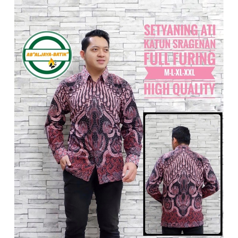 Jual BATIK SETYANING ATI FULL FURING KATUN HALUS SRAGENAN SIZE M-XXL ...