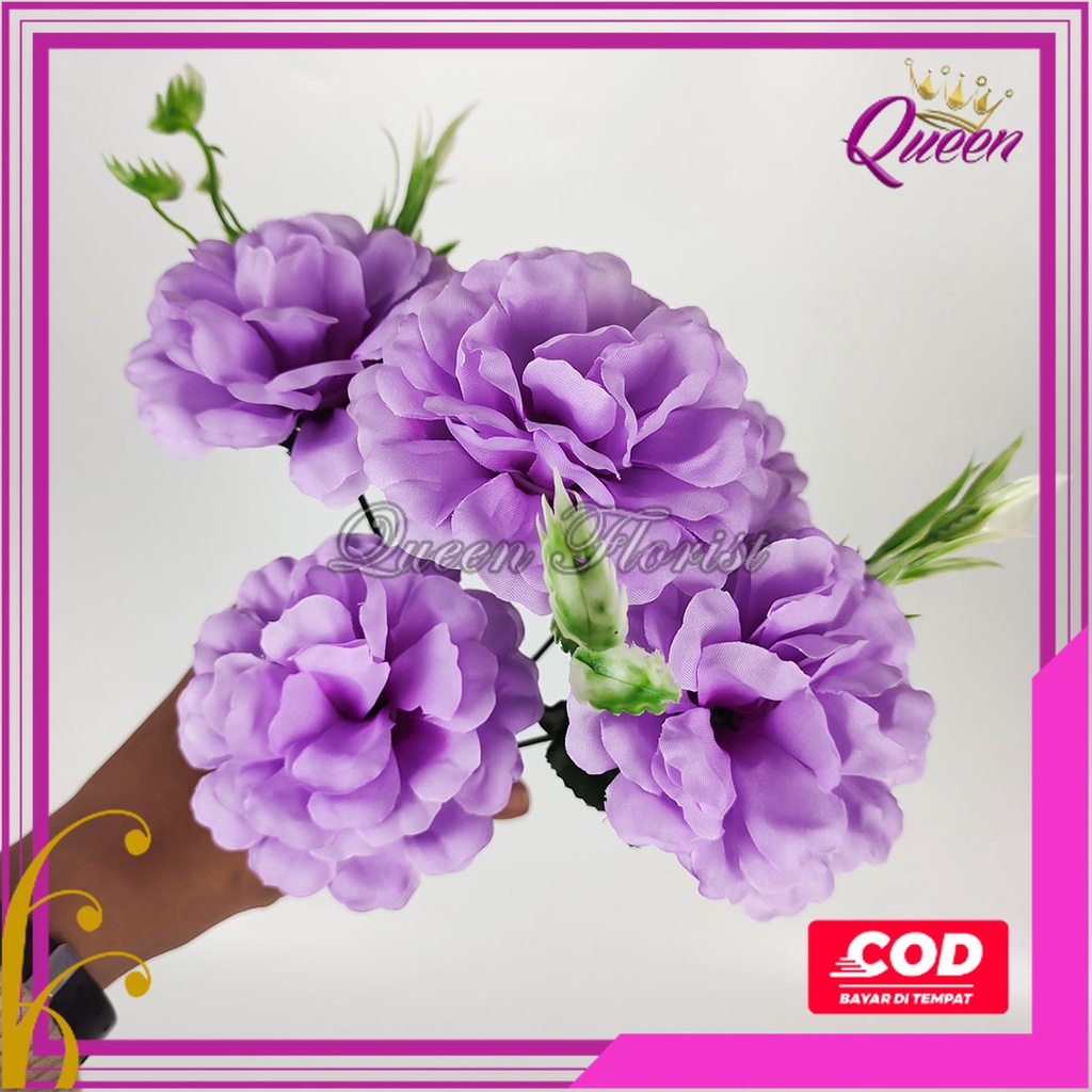 Jual Bunga Anyelir Carnation Tipe SJ Cabang 5 Artificial Buatan Home ...