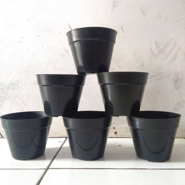 Jual Pot Bunga Hitam 10 cm | Shopee Indonesia