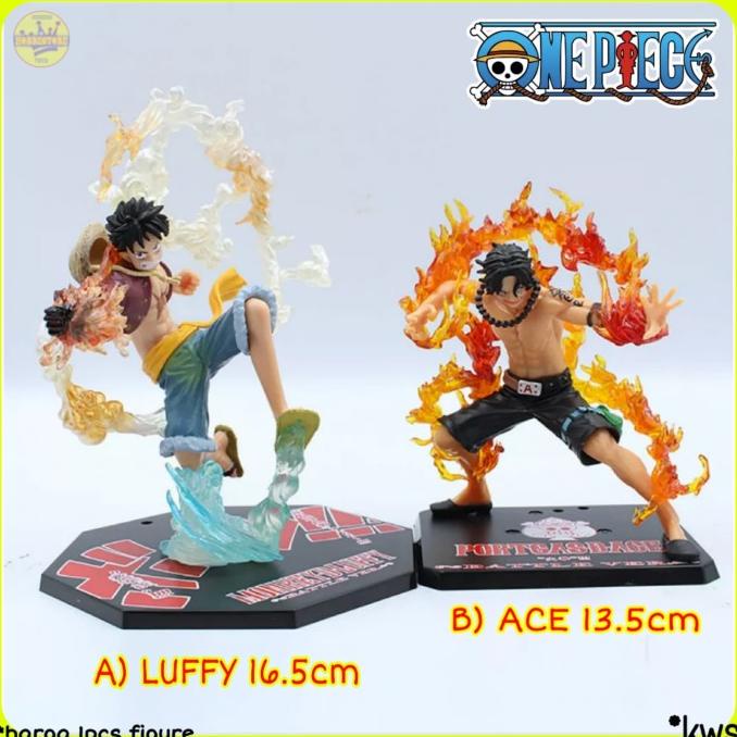 Jual One Piece Battle Ver. : Luffy & Ace - Action Figure Miniatur ...