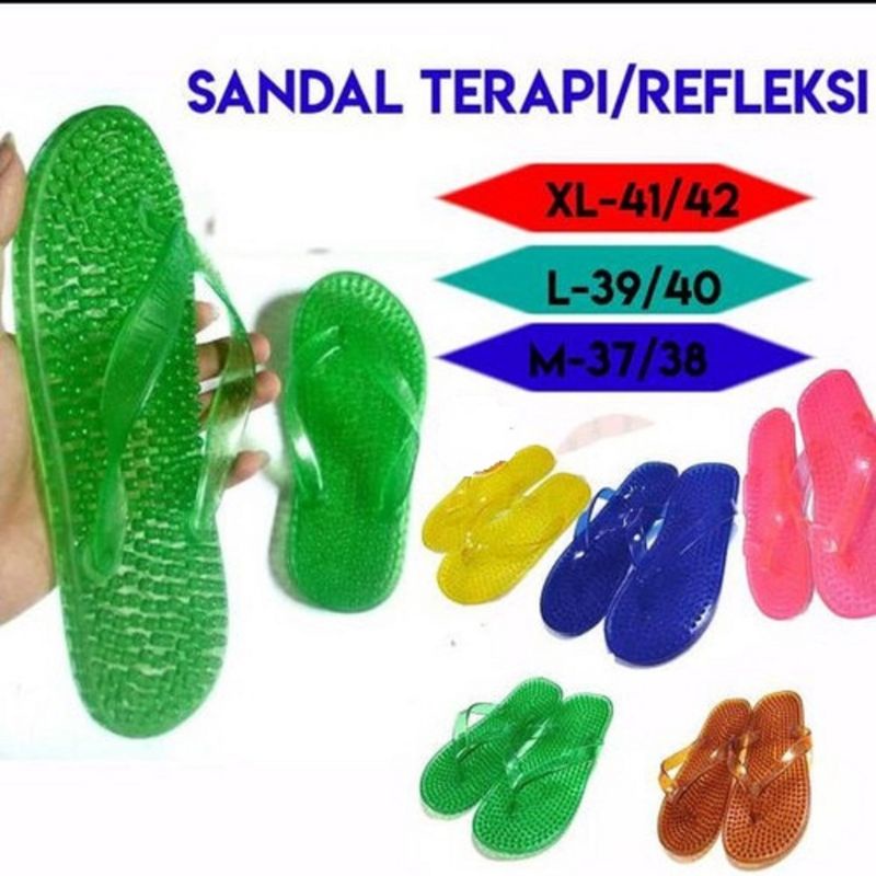 Jual sendal terapi refleksi/duri kecil | Shopee Indonesia