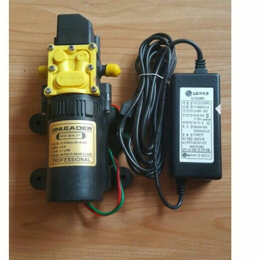 Jual Pompa air dc 12v plus adaptor 3 amper mesin steam mini portable ...