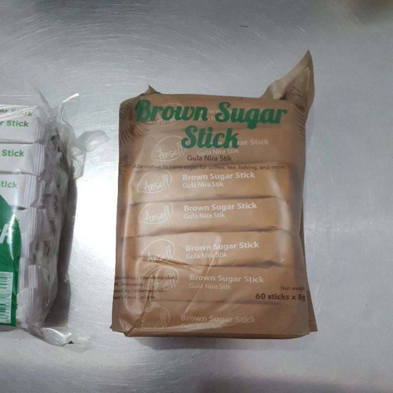Jual 1bks isi 60 Ansell sugar stick (brown/white) | Shopee Indonesia