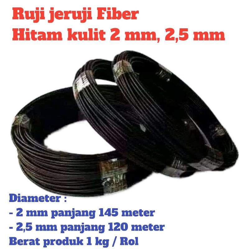 Jual Ruji Jeruji Fiber 2mm 2,5 mm Hitam kulitan Ruji untuk membuat ...