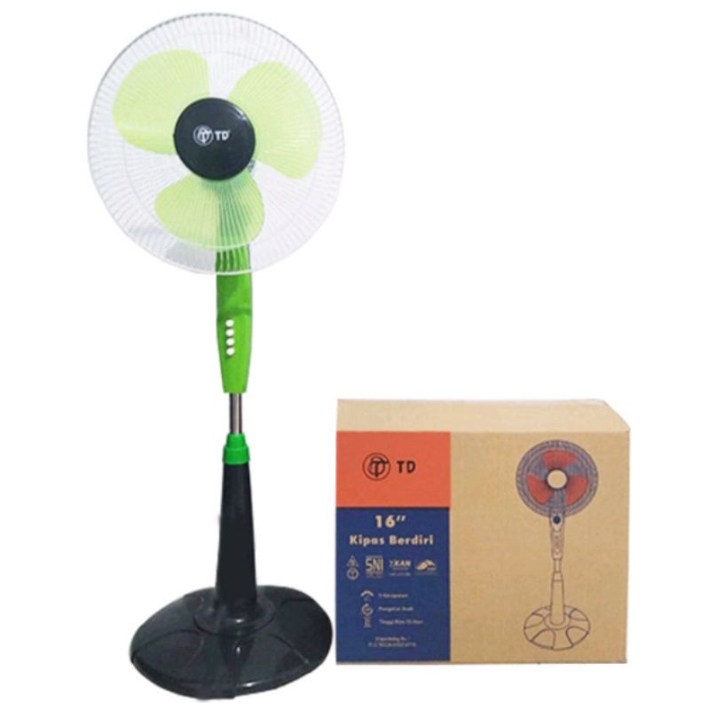Jual Kipas Angin Tinggi Berdiri Stand Fan TD 16 inch | Shopee Indonesia