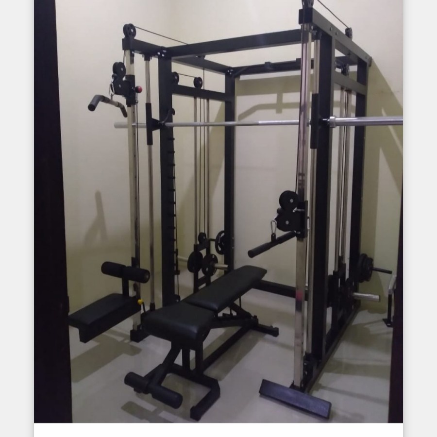 Jual SMITH MACHINE CABLE CROSSOVER / CABLECROSSOVER BISA COD | Shopee ...