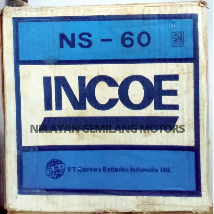 Jual AKI MOBIL INCOE NS-60 (45Ah) BASAH | Shopee Indonesia