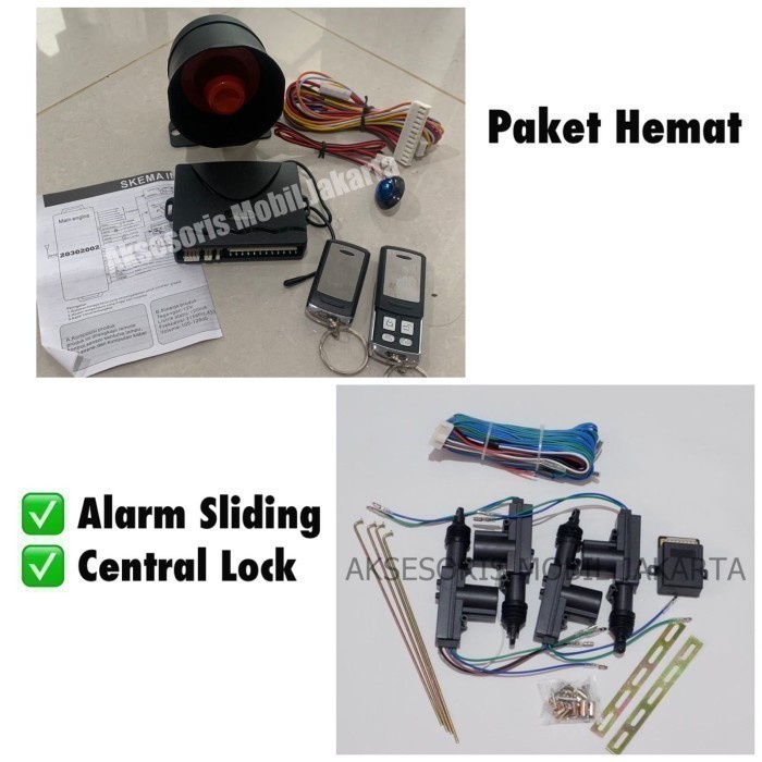 Jual PAKET ALARM CENTRAL LOCK MOBIL HRV REMOTE SLIDING | Shopee Indonesia