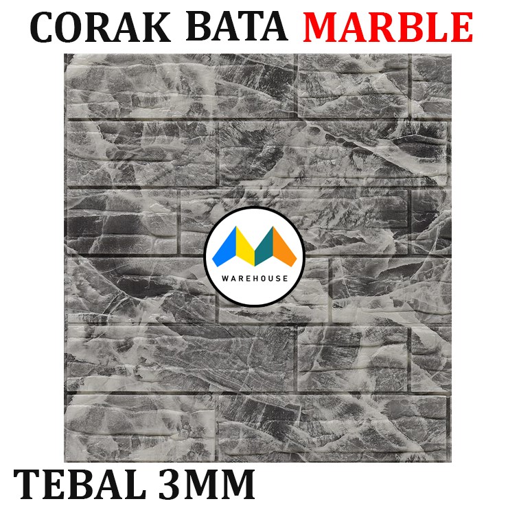 Jual MW Wallpaper Foam 3D Brick Wall Paper Sticker Corak Wallpaper ...