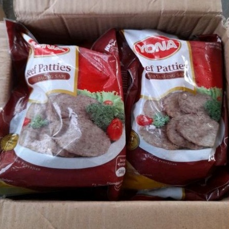 Jual YONA Beef Patties 500g | Shopee Indonesia