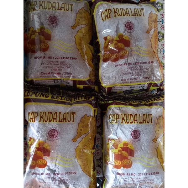 Jual TEPUNG KETAN HITAM CAP KUDA LAUT 250 GRAM | Shopee Indonesia