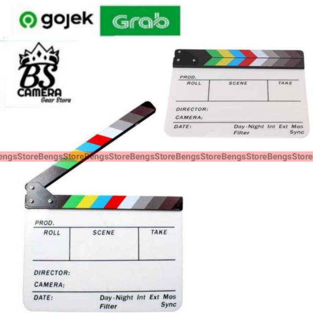 Jual Profesional Clapper Board Colorful Acrylic | Shopee Indonesia