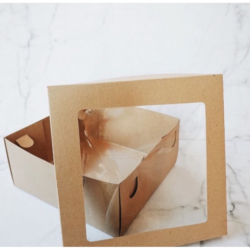 Jual Kardus Box Mika Tanpa Laminasi 20x20x10 cm - Packaging Kue Bolu ...