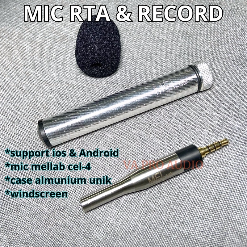 Jual Microphone Rta analyzer mellab cel-4 portable hp 4pin trrs 3.5mm ...