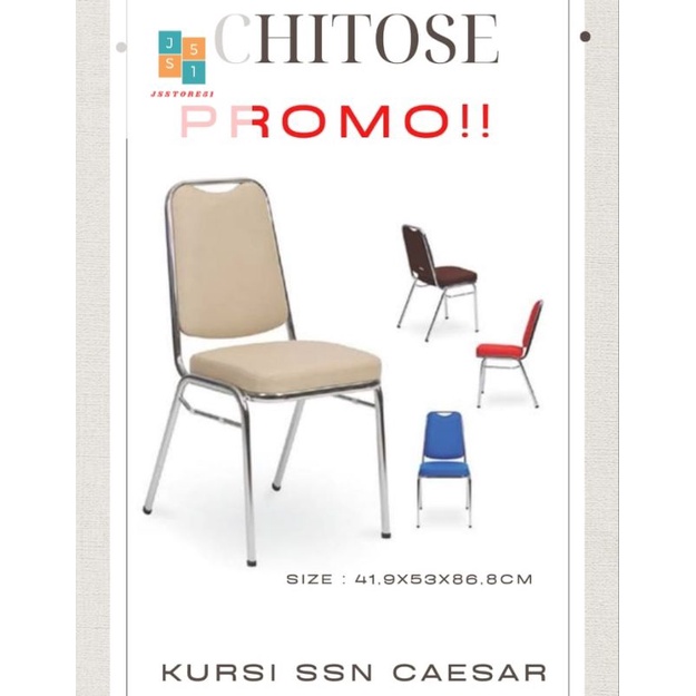 Jual KURSI KERJA / KURSI SUSUN / KURSI MAKAN - CHITOSE CAESAR | Shopee ...