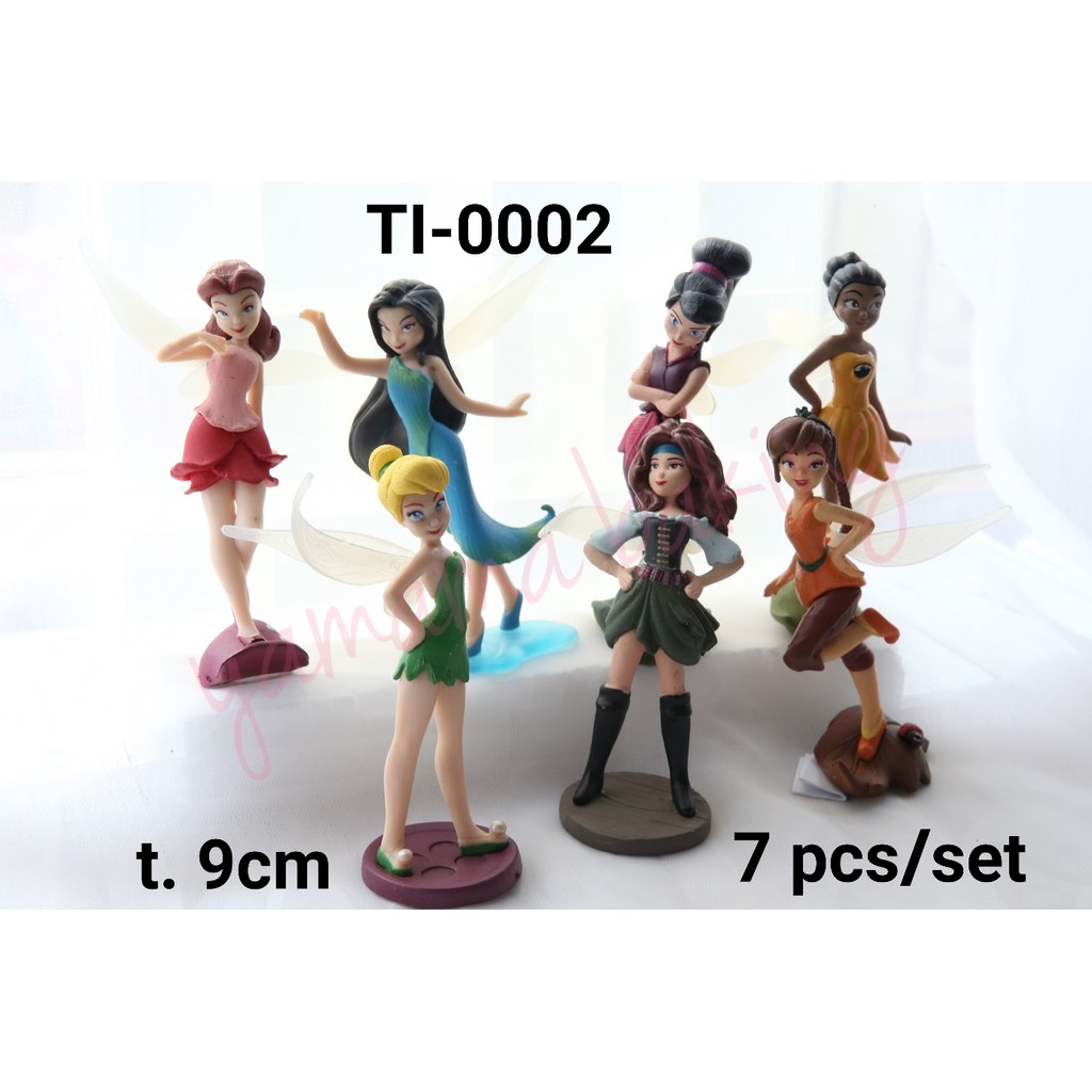 Jual TI-0002 Topper hiasan kue cake mainan tinkerbell peri fairy sayap ...