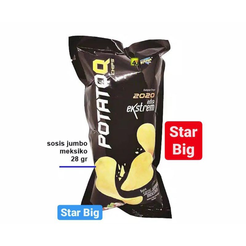 Jual Kikoya PotatoQ Potato Q Chips Makanan Ringan Edisi Ekstrem Rasa ...