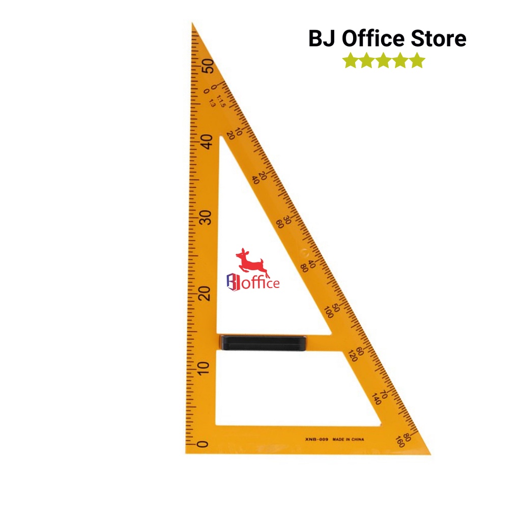 Jual Penggaris Segitiga Siku-Siku Bahan Plastik / Penggaris Besar ...