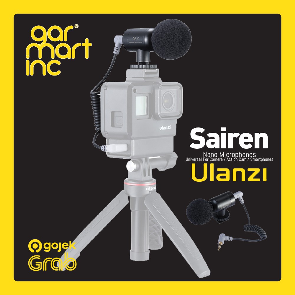 Jual Ulanzi Sairen SIREN Nano Shotgun Mic Micro Mini / Microphones HP / Laptop / Camera / GoPro ...