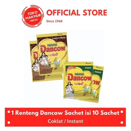 Jual 1 RENTENG DANCOW SACHET INSTANT / COKLAT ISI 10 SACHET | Shopee ...