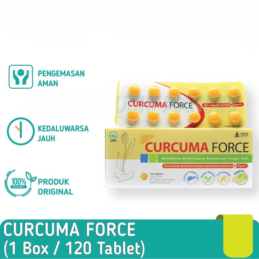 Jual Curcuma Force Tablet (1 Box) | Shopee Indonesia